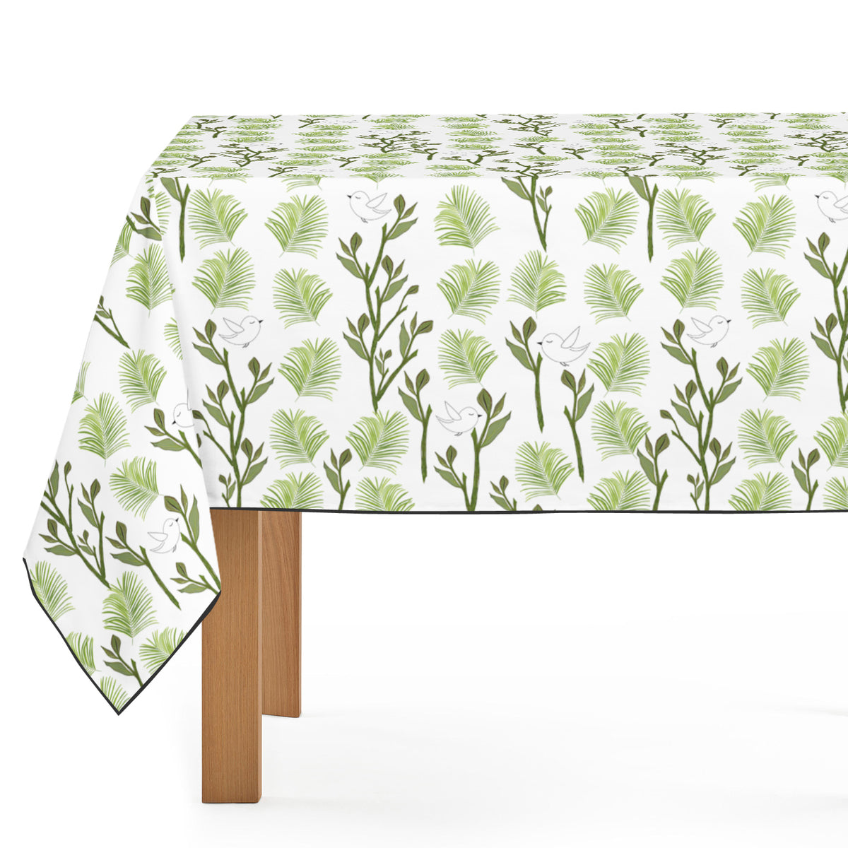 Mantel de Hule Tree, Birds and Palm Leaves Tropical – Impresionarte